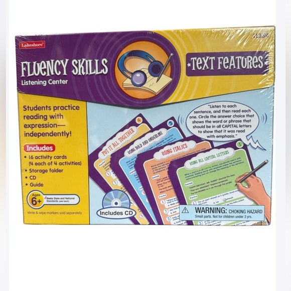Lakeshore | Toys | Lakeshore Fluency Skills Listening Center Text ...